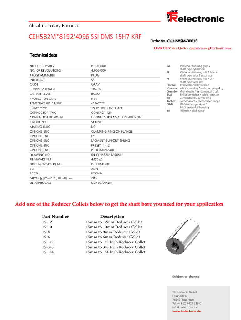 Fillable Online Dynapar Encoders Absolute Encoder And Rotary Encoder Fax Email Print Pdffiller