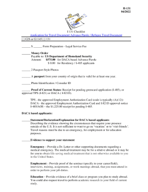 Fillable Online What is Form I-131, Application for Travel Document ...