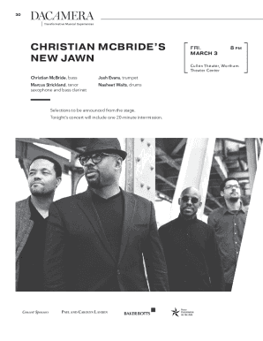Fillable Online Jazz bassist Christian McBride wants everyone to get on ...