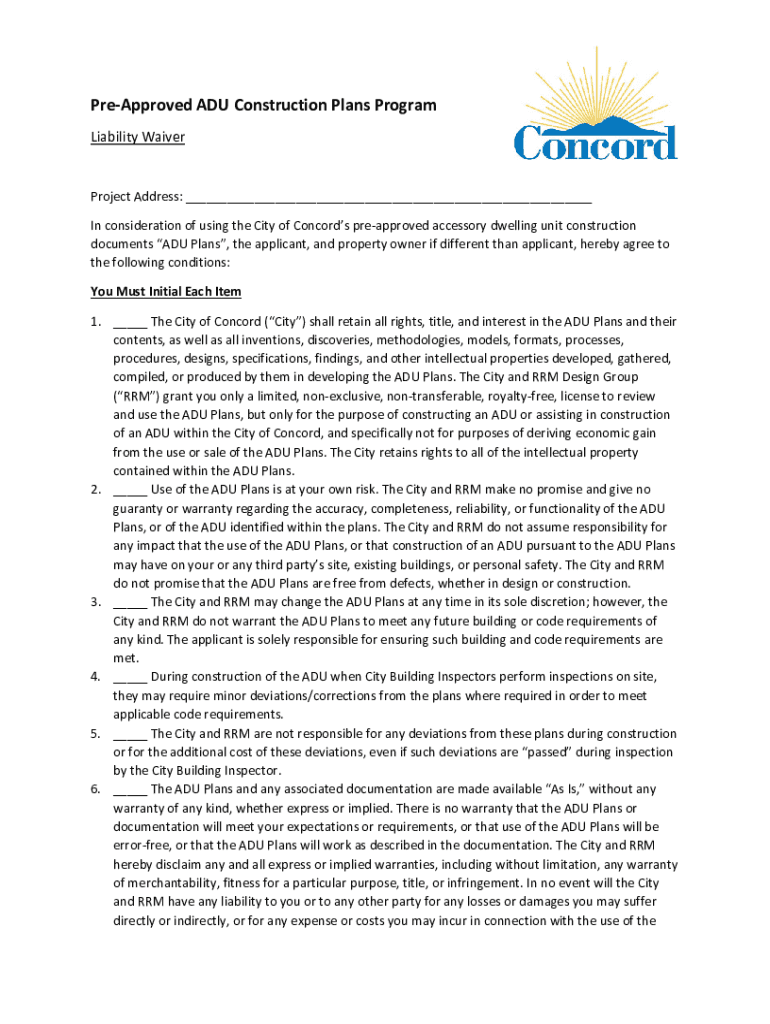 Fillable Online Accessory Dwelling Unit Water Service Fax Email Print - pdfFiller