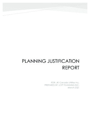 Fillable Online Planning Justification Report - Hamilton Fax Email ...