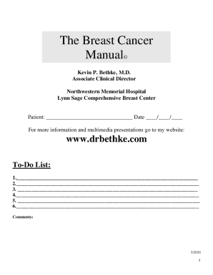 Fillable Online a guide for the newly diagnosed breast cancer patient Fax Email Print - pdfFiller