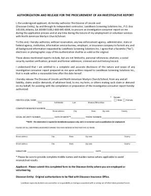 Fillable Online Authorization and Release for the Procurement ... Fax ...