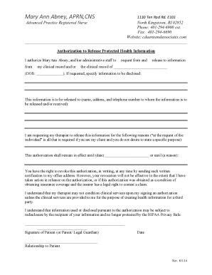 Fillable Online Authorization-Release-MA.doc Fax Email Print - pdfFiller