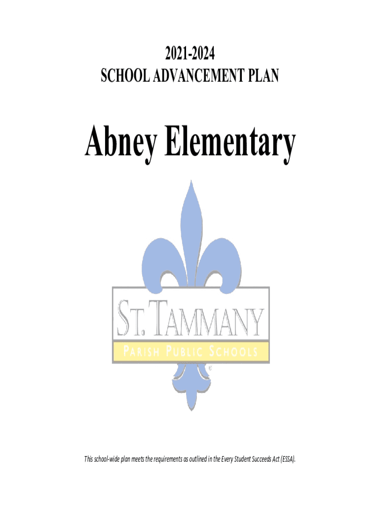 Fillable Online SCHOOLWIDE PLAN Every Student Succeeds Act, Section ... Fax Email Print - pdfFiller