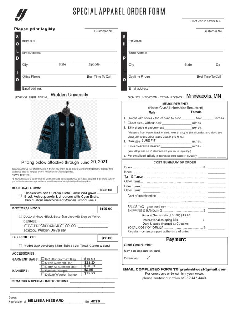 Fillable Online Final WALDEN DR 21 ORDER FORM (1) (2).pdf Fax Email ...