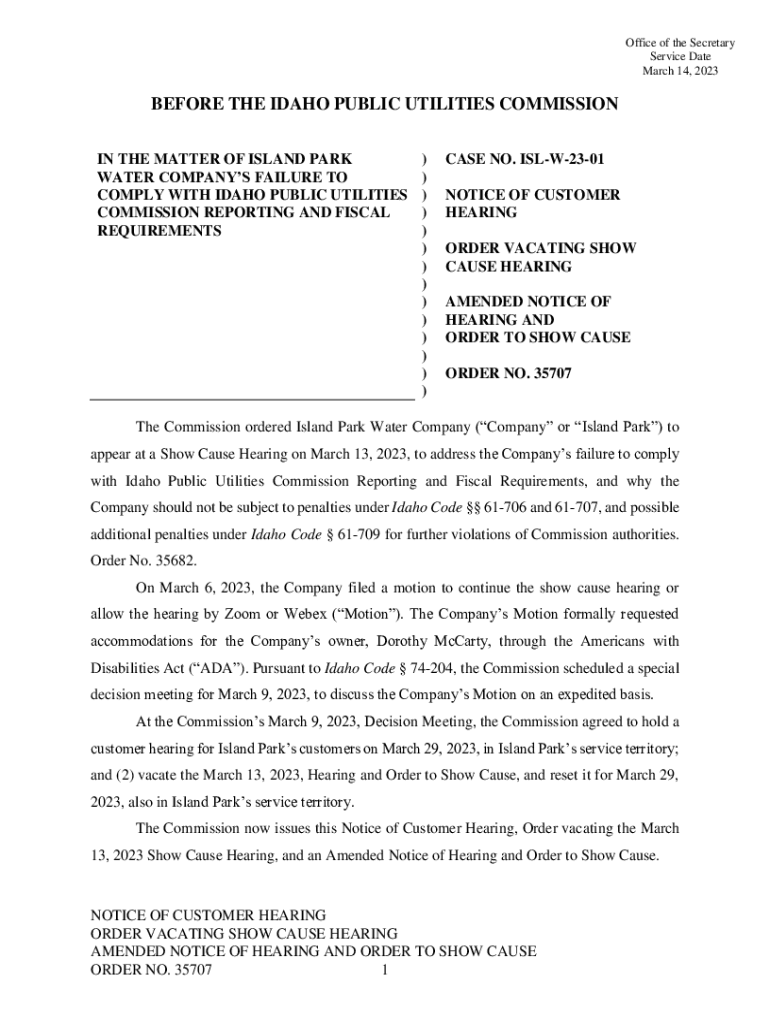 Fillable Online puc idaho 2. - DECISION MEMORANDUM - Idaho.gov Fax ...