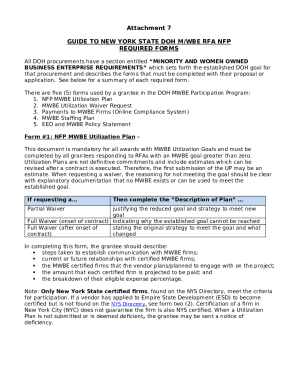 MWBE All s Doc Template | pdfFiller