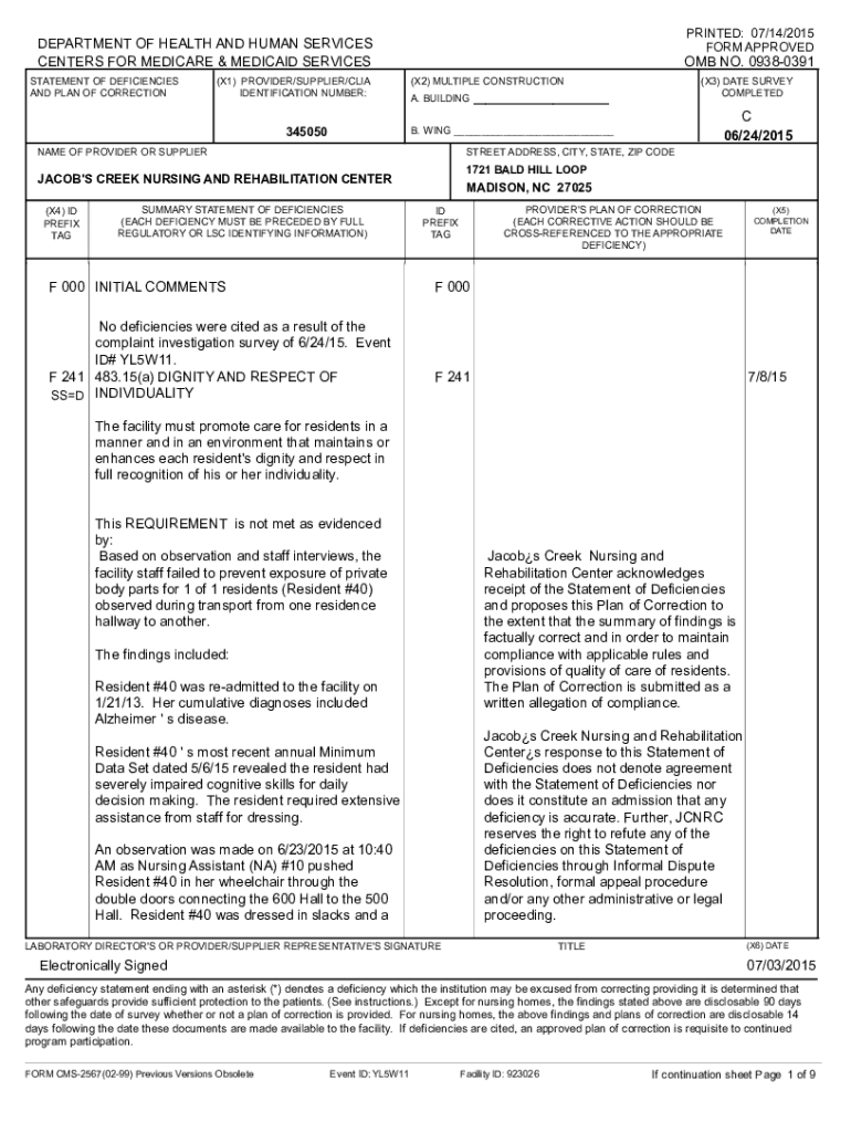Fillable Online printed: 07/28/2015 form approved omb no. 0938-0391 Fax ...