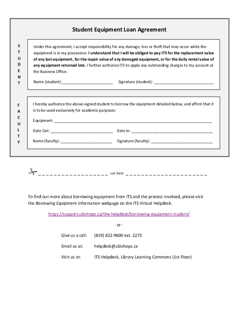 Fillable Online sample student device loan agreement Fax Email Print ...