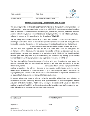 Fillable Online Information Sheet and Consent Form Addendums for ...