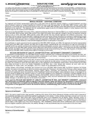 Fillable Online NOW ONLINE! TRY BMX - 1-Day Trial Membership Form Fax ...