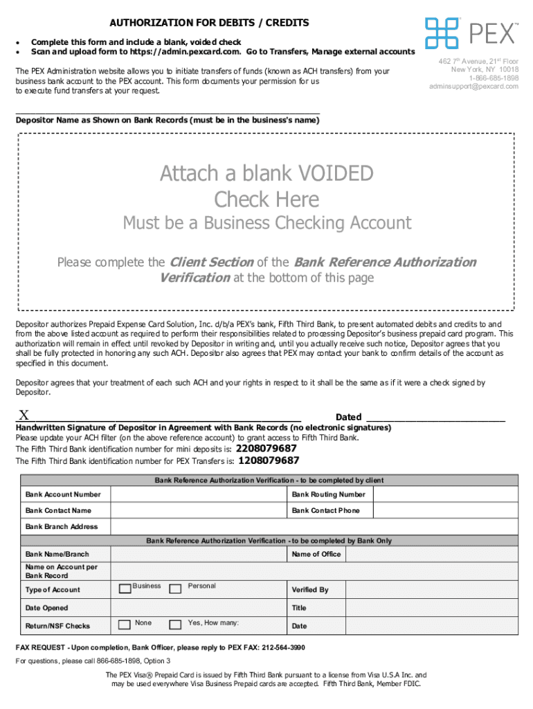 Fillable Online FIFTH THIRD AUTHORIZATION FOR ACH DEBITS 060519.docx ...