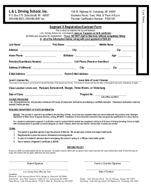Fillable Online Segment II Registration Form Fax Email Print - pdfFiller