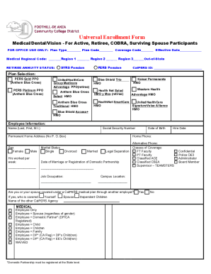 Fillable Online HDS COBRA Continuation of Coverage Election Form Fax ...