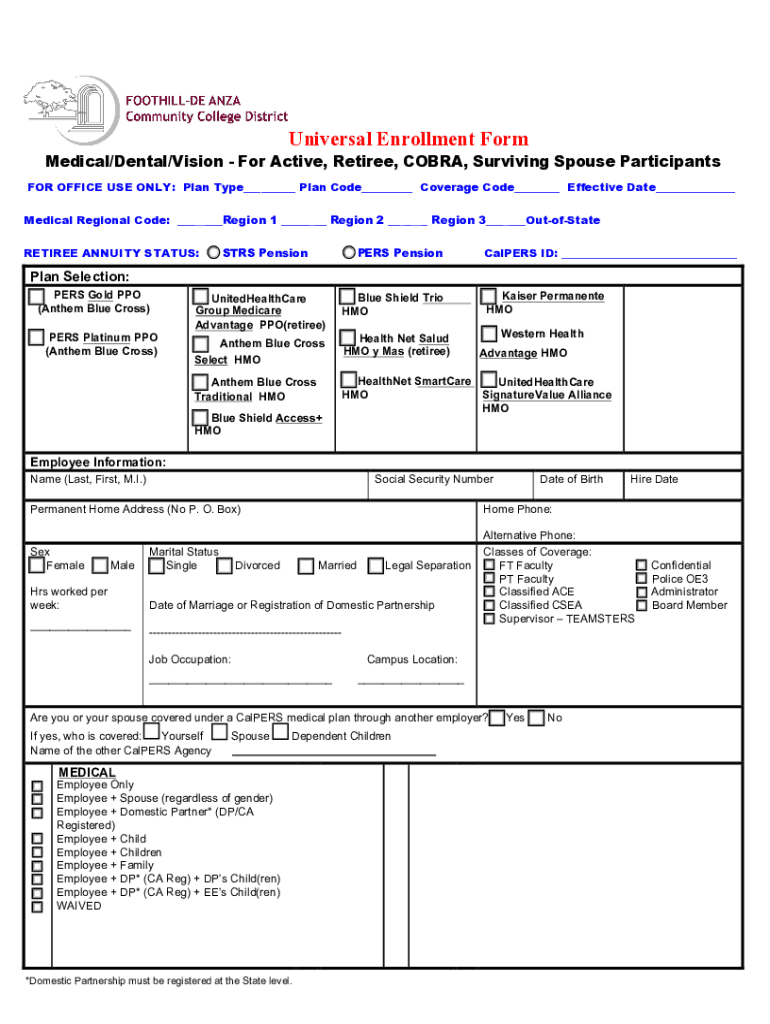 Fillable Online HDS COBRA Continuation of Coverage Election Form Fax ...