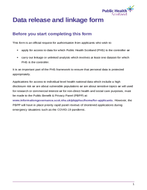 Scottish National Audit Programme Data Release . Data release Doc Template | pdfFiller