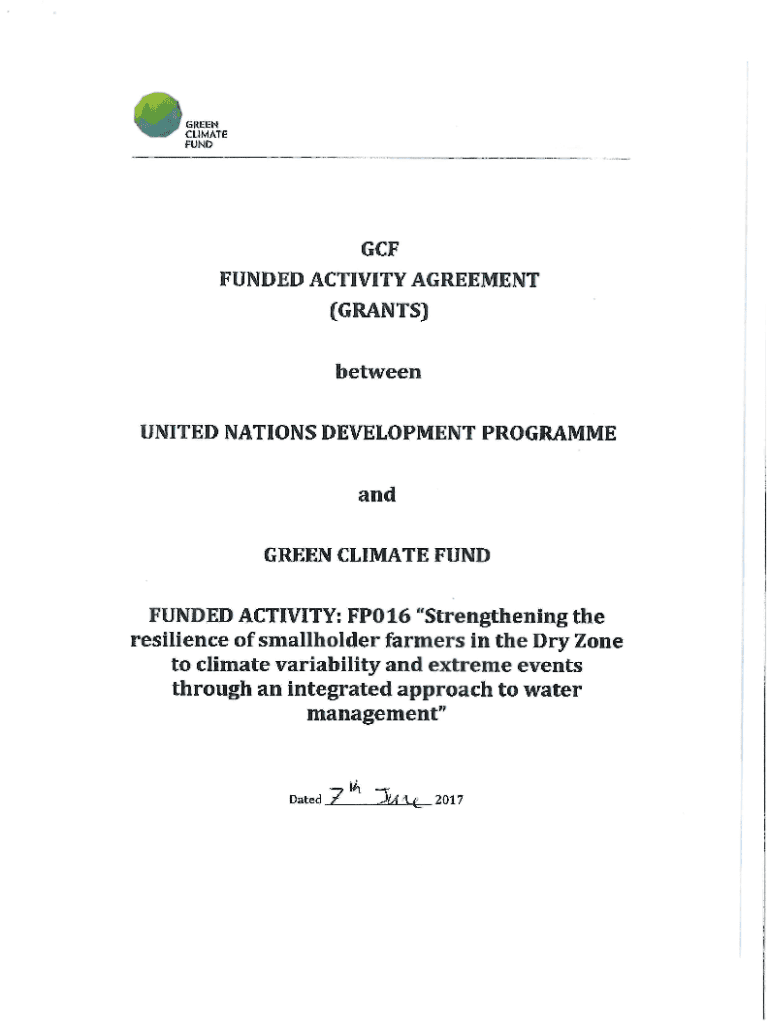 Fillable Online Example Grant Agreement Fax Email Print - pdfFiller