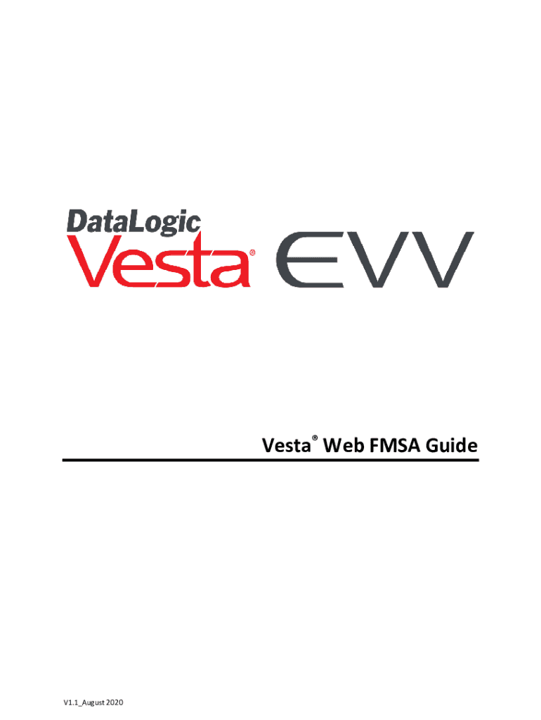 Fillable Online Vesta Web FMSA Guide Fax Email Print - pdfFiller