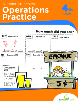 Fillable Online Number Crunchers. This workbook is packed with ...