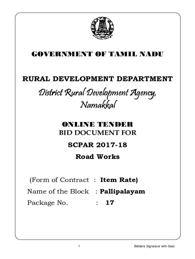 Fillable Online government of tamil nadu rural development department ...