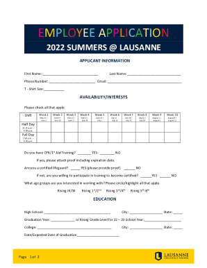 Fillable Online junior counselor applicant information - Assets Service Fax Email Print - pdfFiller