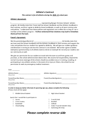 Fillable Online Sports Agreement Contract Fax Email Print - pdfFiller