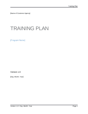 Change Management Plan Doc Template | pdfFiller