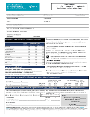 Fillable Online PTA Program Admissions Reference Form Name of Student ...