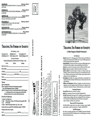 Fillable Online Treating Six Forms of Anxiety Fax Email Print - pdfFiller