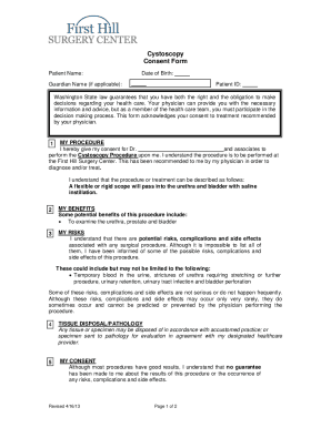 Fillable Online Urology Procedure Consent Form Fax Email Print - pdfFiller