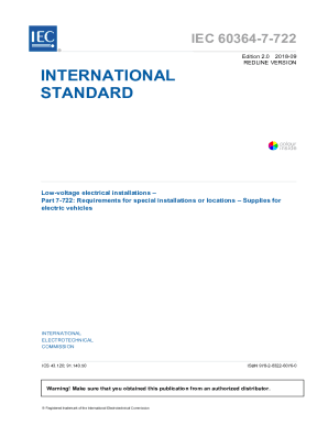 Fillable Online IEC 60364-7-722 - INTERNATIONAL STANDARD Fax Email ...