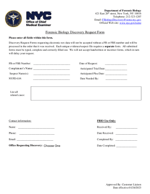 Fillable Online Investigative Genetic Genealogy Sample Request Form Fax ...