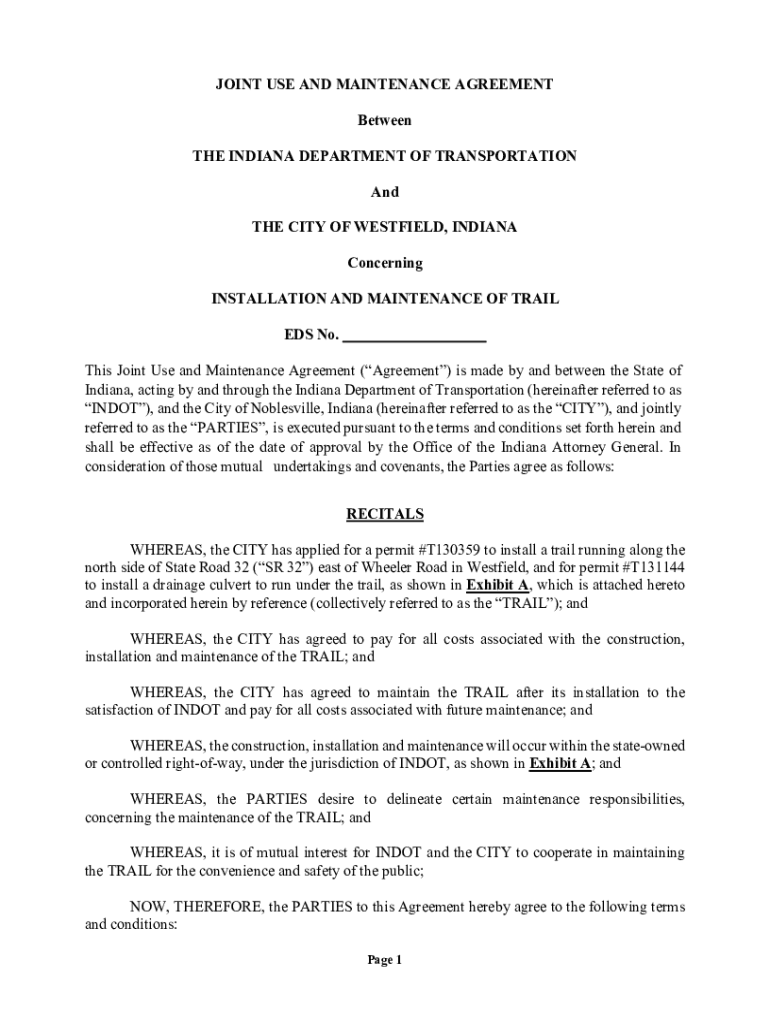 Fillable Online Interlocal Agreement - The City of Westfield, Indiana ...
