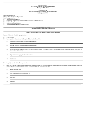 Fillable Online schedule 14a information Fax Email Print - pdfFiller