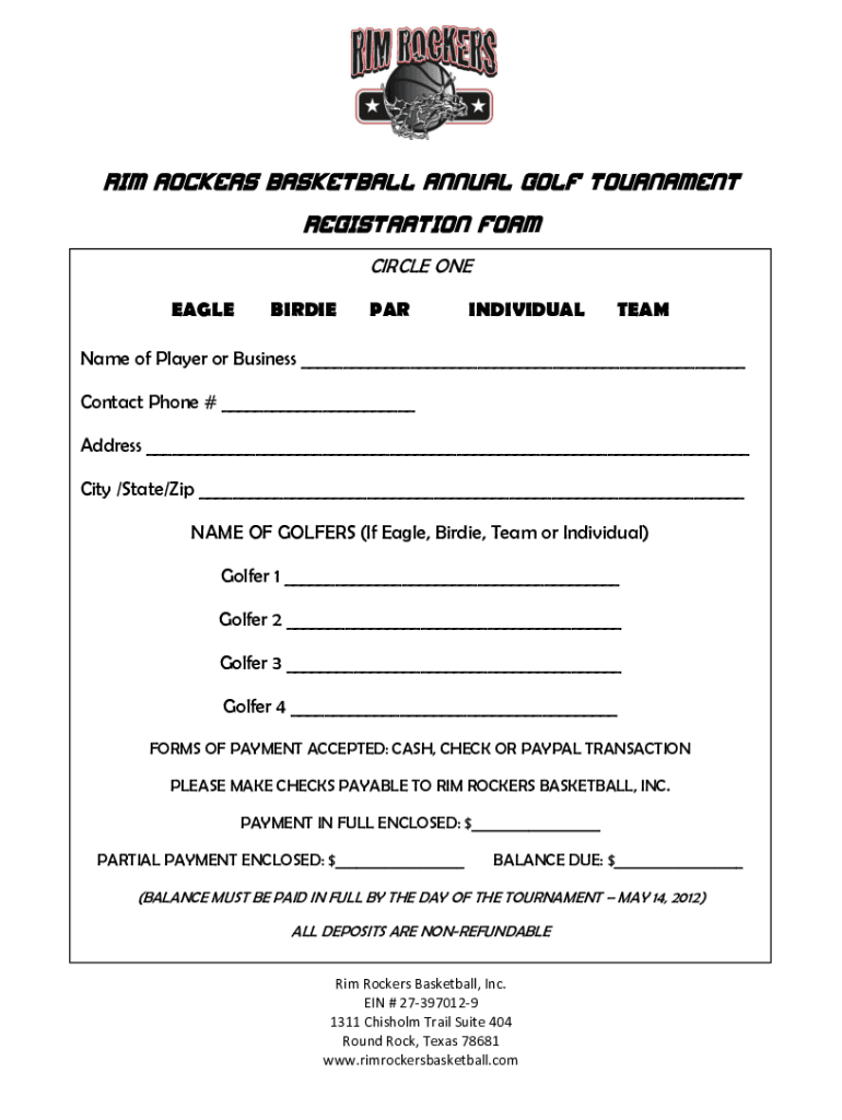 Fillable Online 1st Annual Kickball Tournament! Kicking it for a cause ...