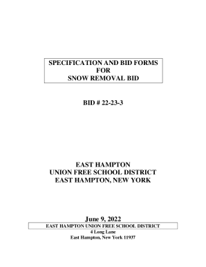 Fillable Online SPECIFICATION AND BID FORMS FOR SNOW REMOVAL ... Fax ...
