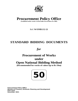 B. Contents of Bidding Documents - Procurement Policy Office - ppo ...