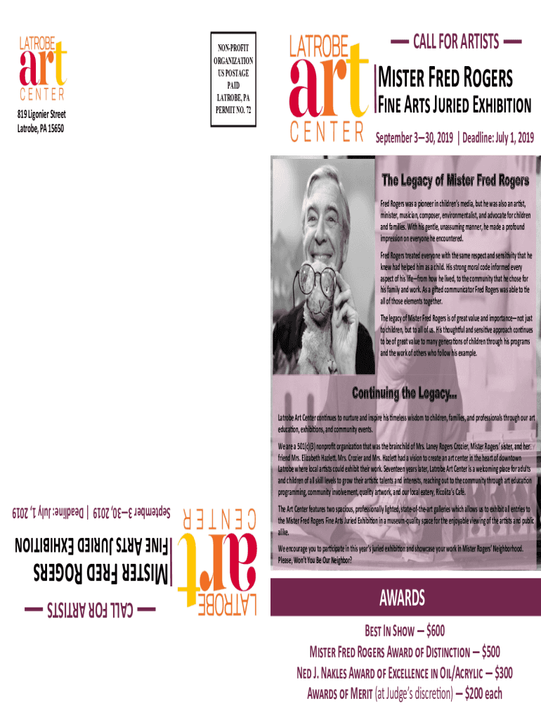 Fillable Online Event - Mr. Fred Rogers Fine Arts Juried Exhibition ...