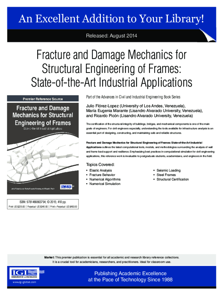 Fillable Online Fracture and Damage Mechanics for Structural ...