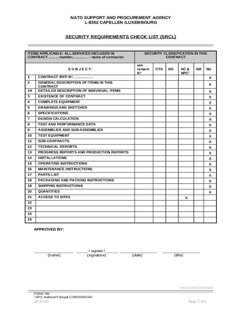 DD 254 CONTRACT SECURITY CLASSIFICATION ... Doc Template | pdfFiller