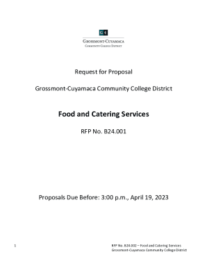 Fillable Online Request for Proposal #970 FOR CATERING AND FOOD ... Fax ...