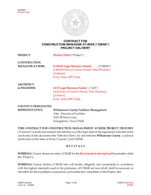 Fillable Online Request for Qualifications Construction Manager at Risk ...