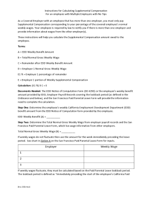 Fillable Online Employer Weekly Wage 1 2 3 Fax Email Print - pdfFiller