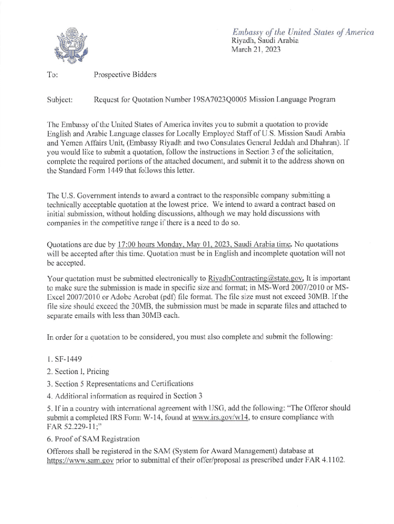Fillable Online V2. Solicitation Final.doc Fax Email Print - pdfFiller