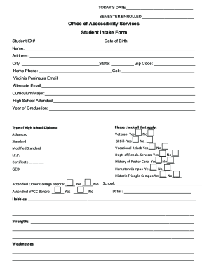 Fillable Online STUDENT REQUEST FOR ACCOMMODATIONS FORM Fax Email Print ...
