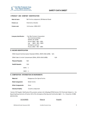 Fillable Online Safety Datasheets Fax Email Print - pdfFiller