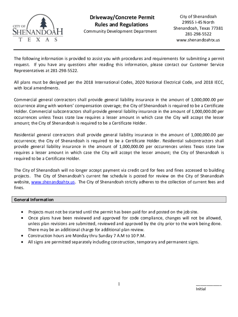 Fillable Online Public ROW/Easement Permit Rules and Regulations Fax ...