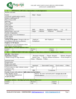 Fillable Online loan application & loan agreement form - Kenfam Sacco ...