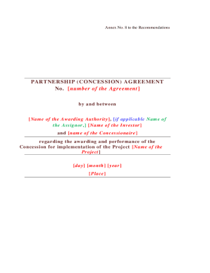 Fillable Online Scaling Mini-Grids Template Concession Agreement ...